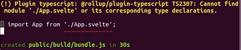 cannot find module app svelte obscures actual errors warnings