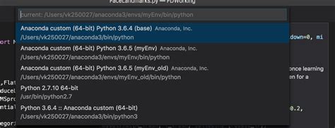 python activating anaconda environment in vscode stack