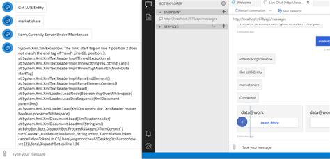 botframework chatbot did not work in web emulator but work well in