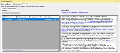 compare execution plans sql server microsoft docs