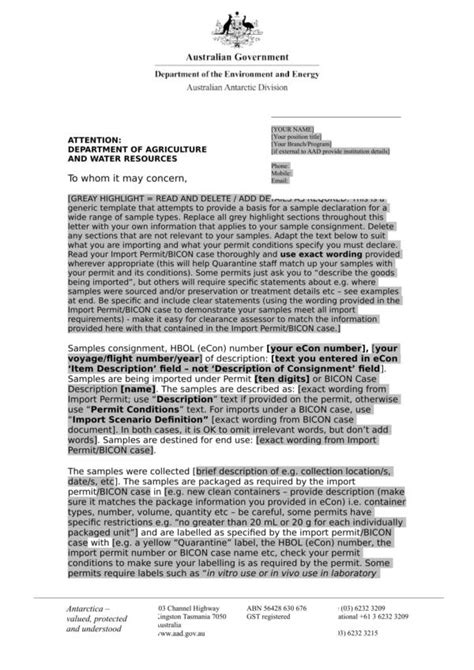 example of a signed declaration certify letter