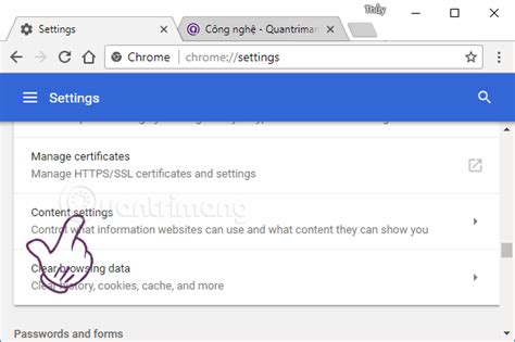 enable disable javascript on chrome browser