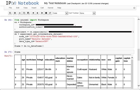 access datasets with python client library team data science process