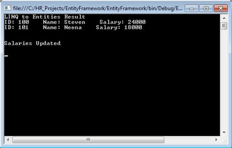 executing a linq query using a lambda expression and entity framework