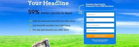 php javascript landing page design responsive landing page design