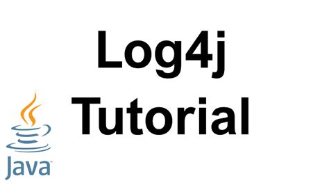 java log4j tutorial