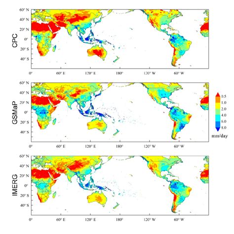 Spatial Distributions Of Daily Precipitation Over The Global Land From