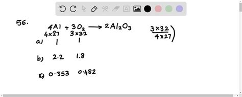 Solved For The Reaction Shown Find The Limiting Reactant For Each Of