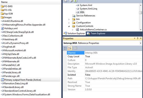 c could not load file or assembly interop wia version 1 0 0 0