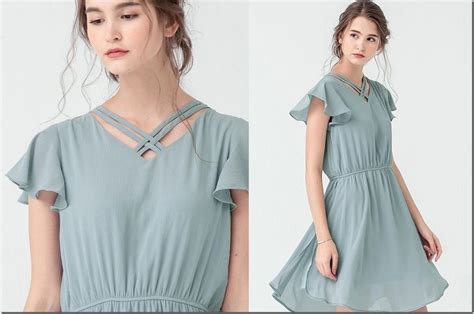 fashionista now that darling flutter sleeve dress style