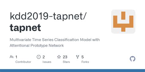 Github Kdd2019 Tapnet Tapnet Multivariate Time Series Classification