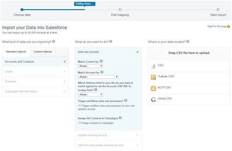 import data using data import wizard in salesforce laptrinhx