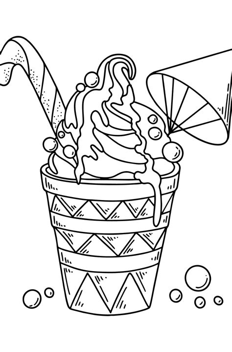Lekker Ijs Kleurplaat Voor Volwassenen Coloring For Adults The Best