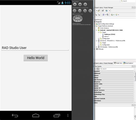 running your android application on an android emulator