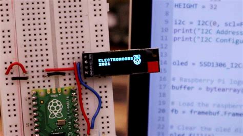 raspberry pi pico i2c oled display micropython ssd1306 example code