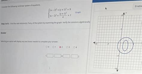 [answered] Consider The Following Nonlinear System Of Equations X 2 Y 1