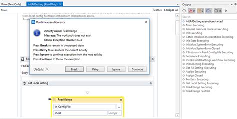 runtime execution error occurred repeatedly help uipath community forum