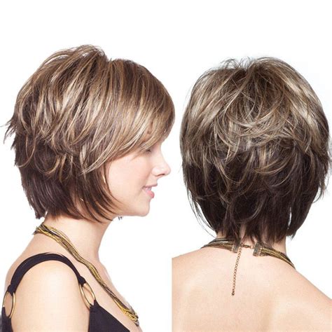 [43 Off] Short Shaggy Colormix Layered Straight Synthetic Wig Rosegal