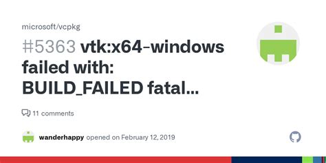 vtk x64 windows failed with build failed fatal error lnk1168 · issue