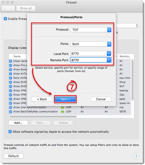 [kb7095] open or close allow or deny a specific port on the firewall