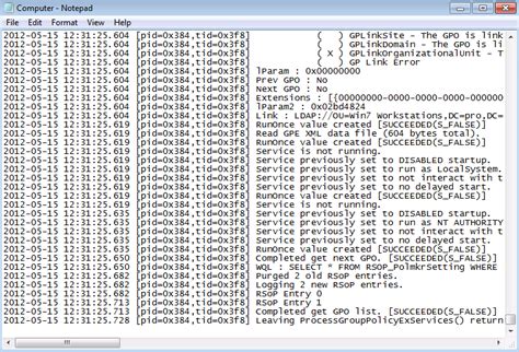 terry l u s blog enable logging and tracing for group policy preference