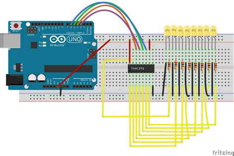 arduino lesson 74hc595