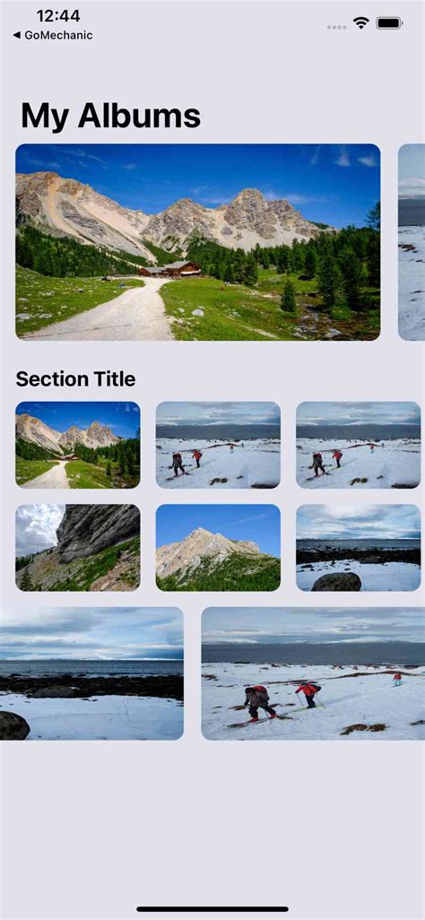 objective c uicollectionview horizontal layout with paging ios swift