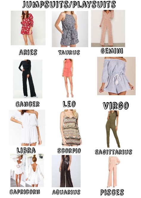 I Made Another 1 ~ This Time With Jumpsuits Playsuits ♡ Zodiac Signs