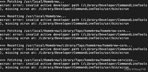 [solved] homebrew error xcrun error invalid active developer path