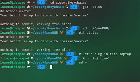custom bash prompts or other shells