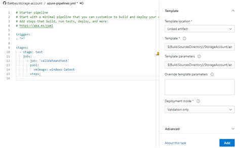 step by step setup a cicd pipeline in azure devops for arm templates