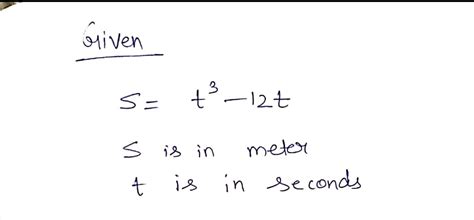 Answered The Equation Of Motion Of A Particle Is… Bartleby