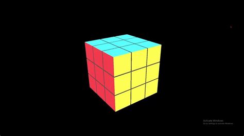 opengl demo 6 rubik s cube youtube