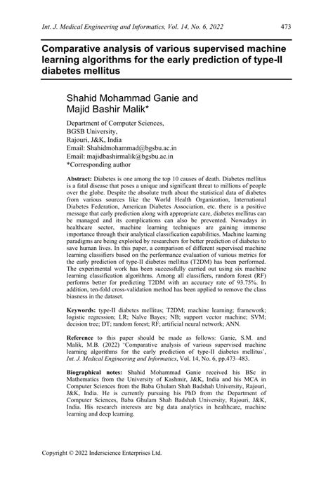 Pdf Comparative Analysis Of Various Supervised Machine Learning