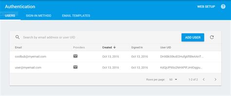 android firebase auth with email and password check user already