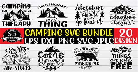 Camping Svg Bundle Bundle · Creative Fabrica