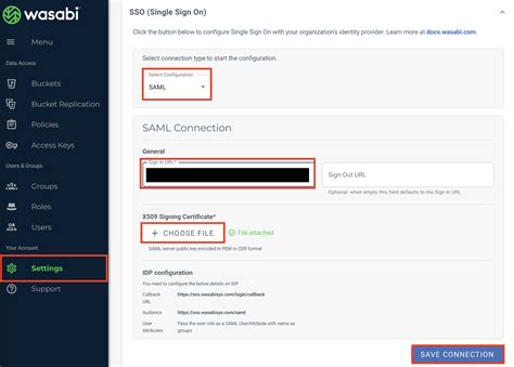 how do i use sso for wasabi management console access using saml2
