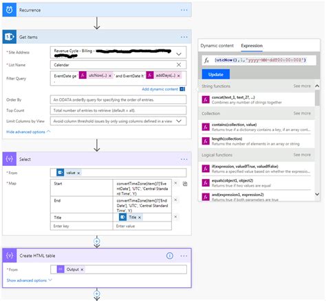 solved creating a summary email from a sharepoint calenda power