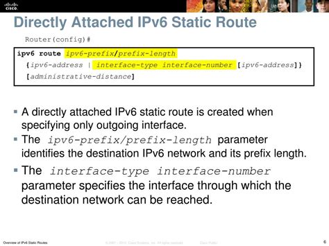 Ppt Ipv6 Static Routes Powerpoint Presentation Free Download Id