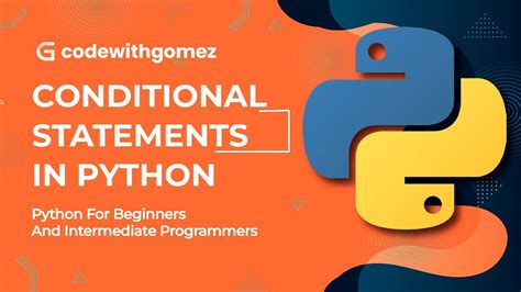 conditional statements in python youtube