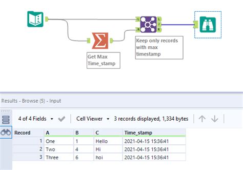saving output as per latest timestamp alteryx community