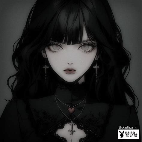 ᥫ᭡ N × Skadizzz Anime Art Dark Anime Goth Anime Artwork