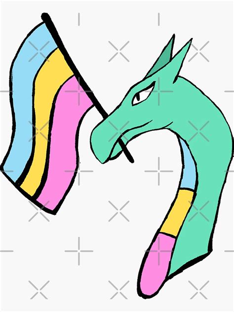 Pansexual Pride Flag Dragon Sticker By Irregular Life Redbubble