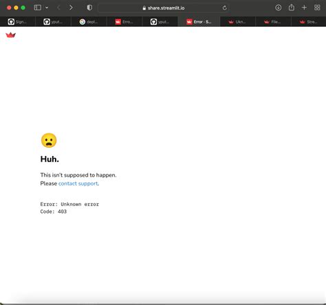 after deploying the stream app successfully the website is error ☁️
