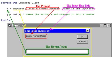 the inputbox function