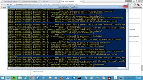 windows powershell tutorial trace command youtube