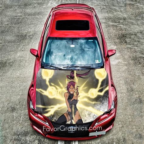 Yoruichi Shihouin Itasha Car Vinyl Hood Wrap Decal Sticker Favor Graphics