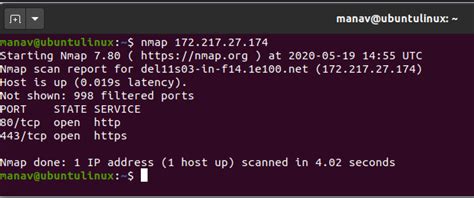 Nmap Command In Linux With Examples Geeksforgeeks