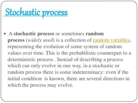 Stochastic Modelling And Its Applications