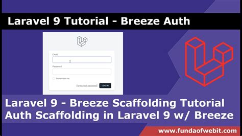 laravel 9 breeze scaffolding tutorial auth scaffolding in laravel 9